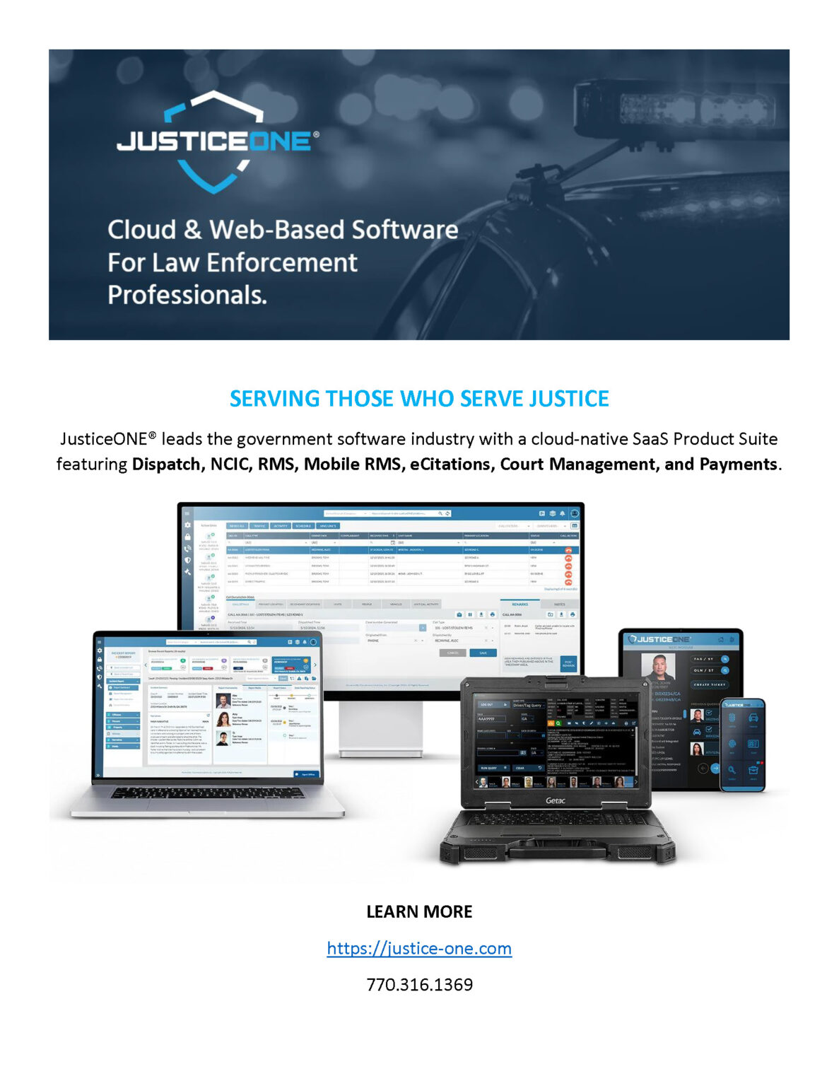 JusticeOne INTEL: Reimagining Real-Time Intelligence - GACP
